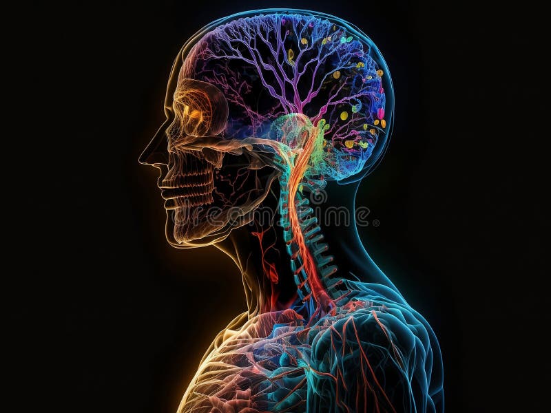 Human Nerve System Concept Illustration AI Generative Stock ...