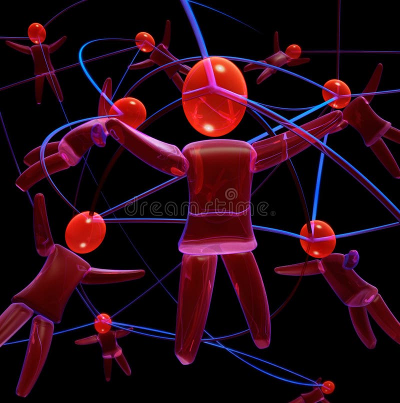 Human network stock illustration. Illustration of human - 7707470