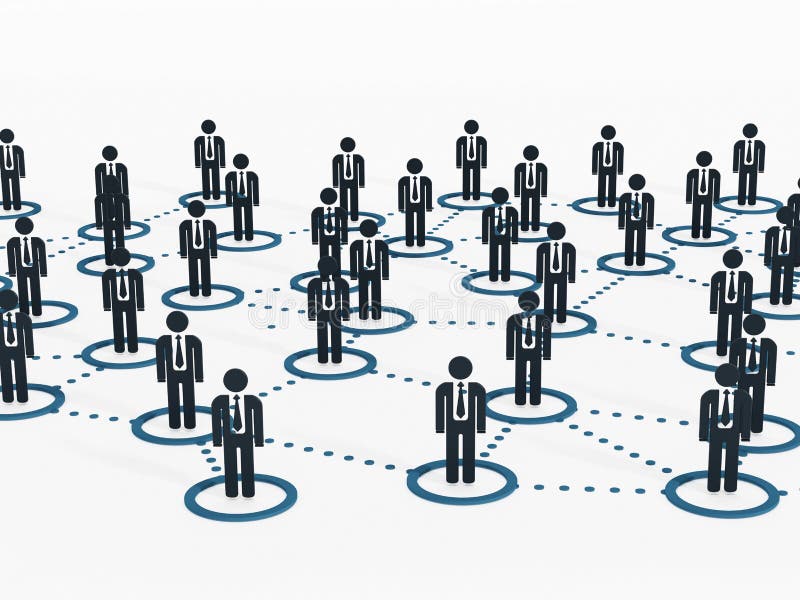 Human network stock illustration. Illustration of communications - 42570422