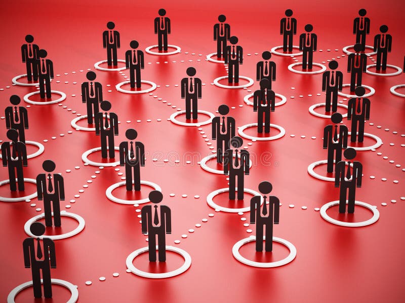 Human network stock illustration. Illustration of symbol - 42617579