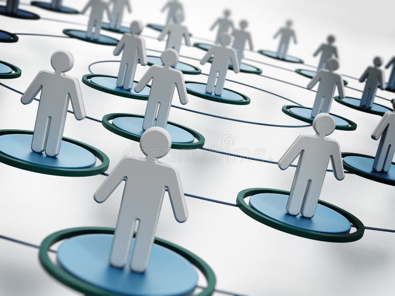 Human network stock illustration. Illustration of computer - 47456331