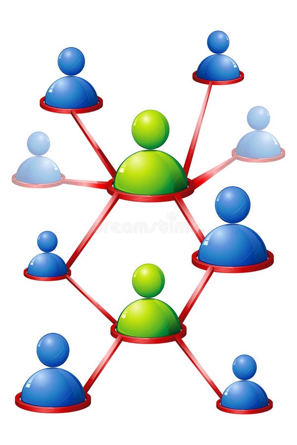 People multiplying more stock illustration. Illustration of networking ...