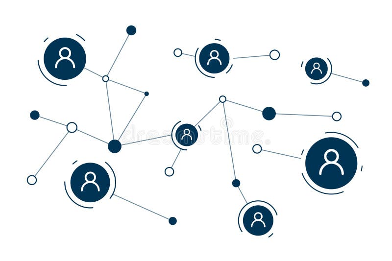 Human Networking Web Contact Background for Social Marketing Stock ...