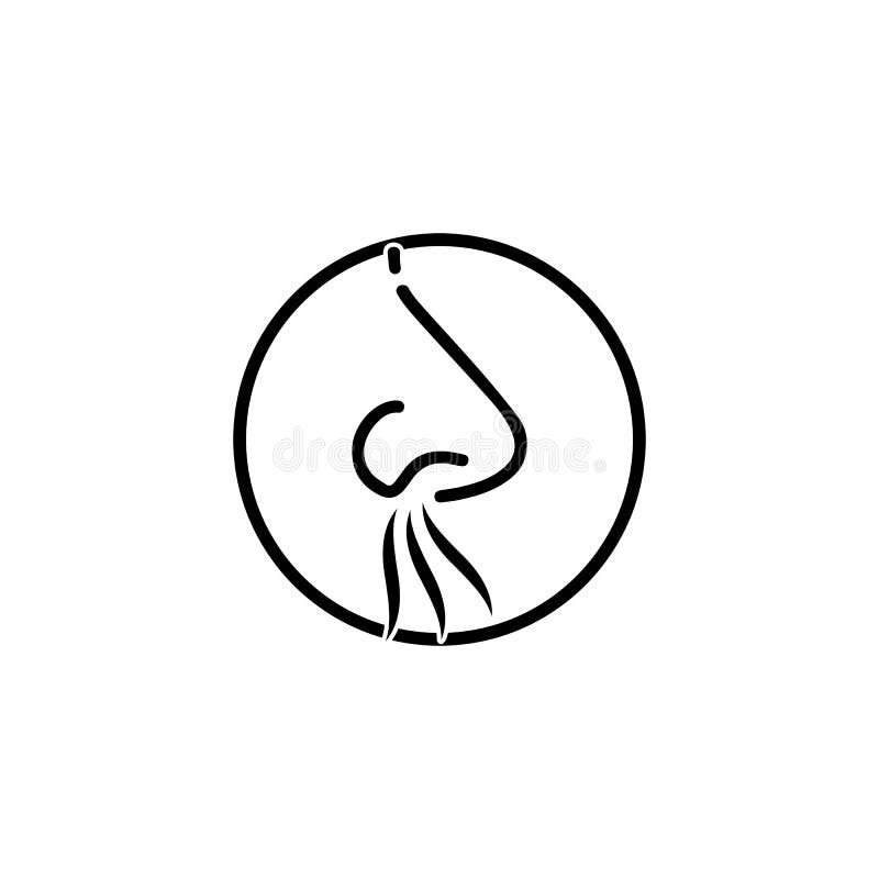 Human Nose icon stock vector. Illustration of vector - 190898159