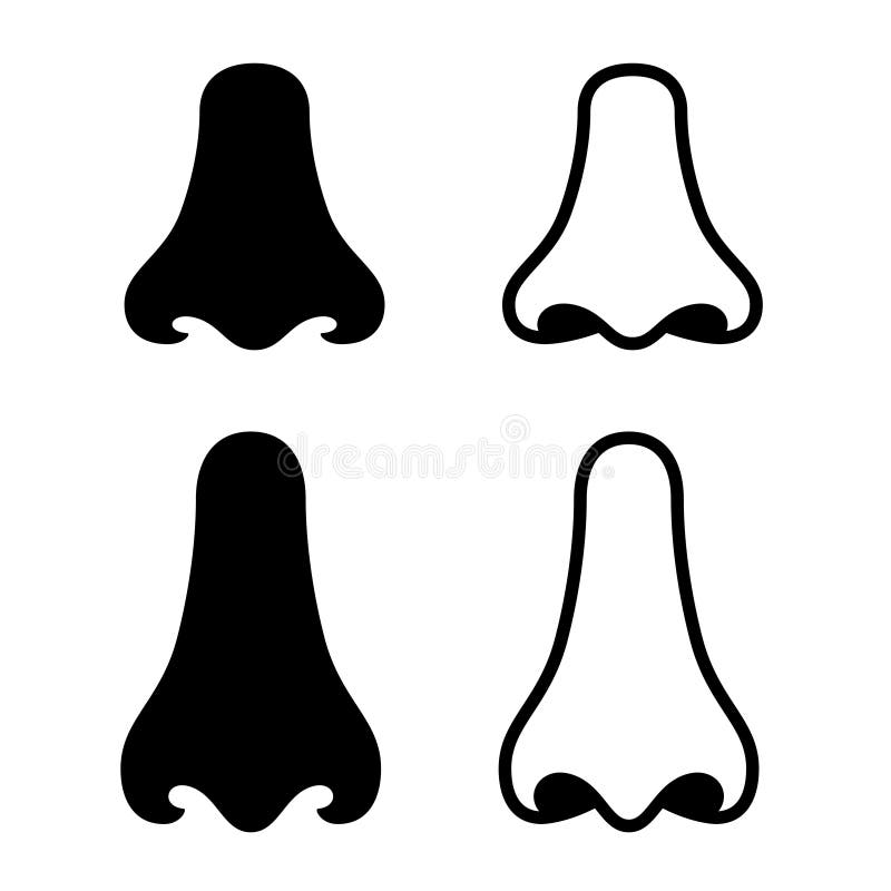 Human nose symbols stock vector. Illustration of icon - 37183457