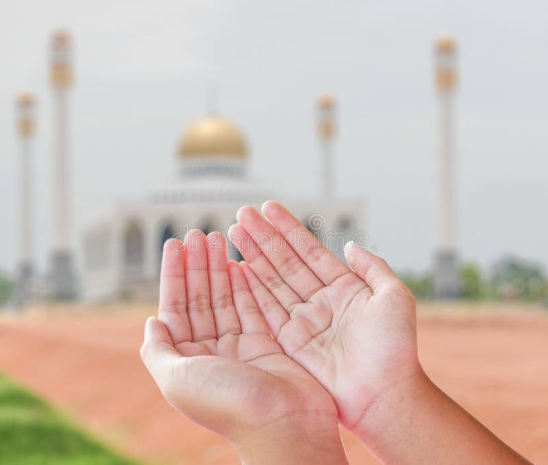 Human Open Empty Hands Palms Up Over Blurred Mosque Stock Photos - Free ... Human Open Empty Hands Palms Up Over Blurred Mosque Stock Photos - Free ...