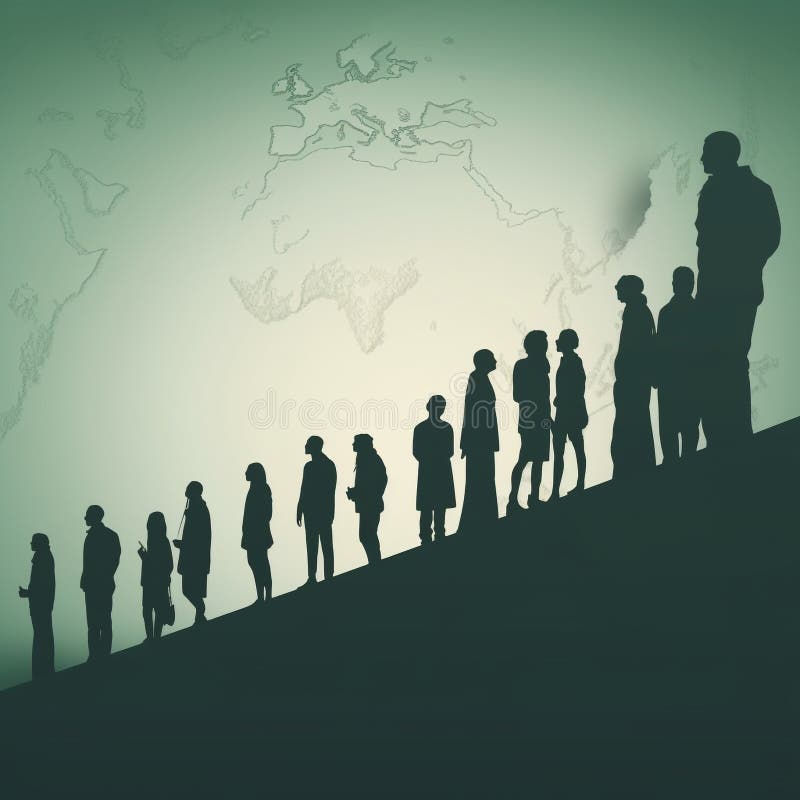 Human Overpopulation on Planet Earth Concept. Generative AI Stock ...