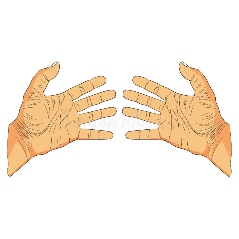 Rub Hands Palm To Palm Line And Color Line Icon, Wash And Hygiene ...