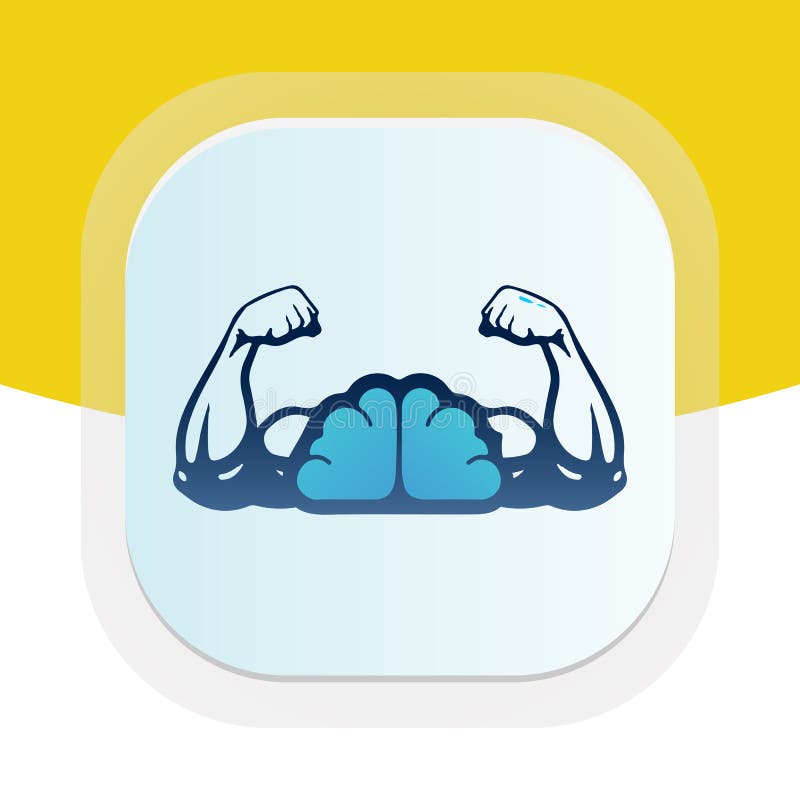 Human Performance Optimization Design with Dumbbell Icon. Physical ...