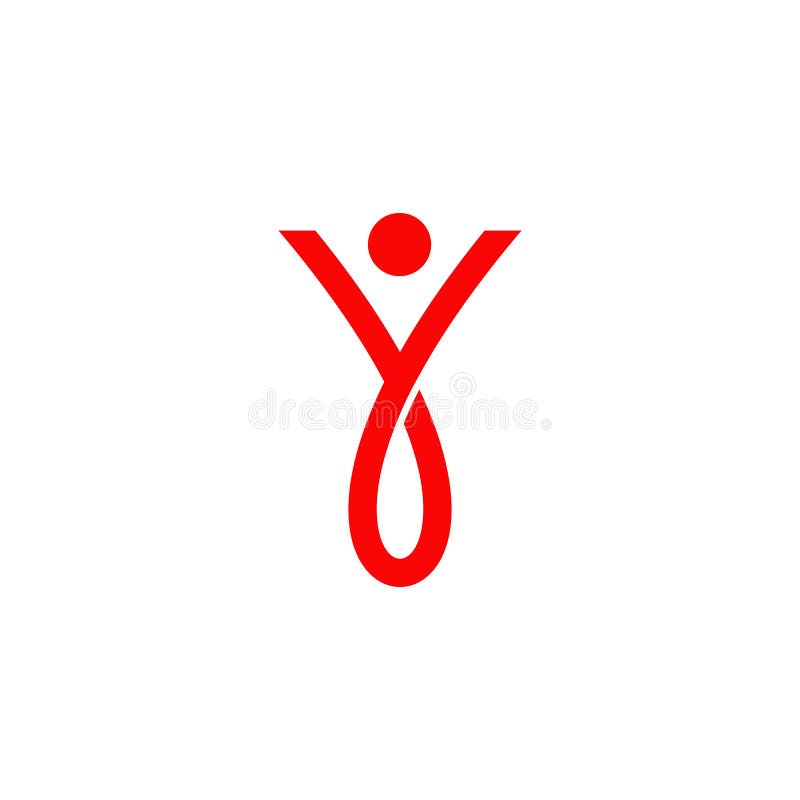 Human or Person Icon for Aids Day Community Logo Design Stock Vector ...