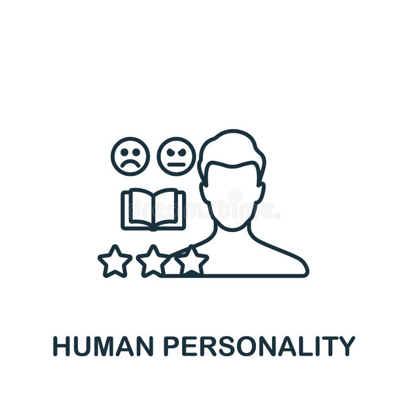 Human Personality Icon. Line Simple Personality Icon for Templates, Web ...