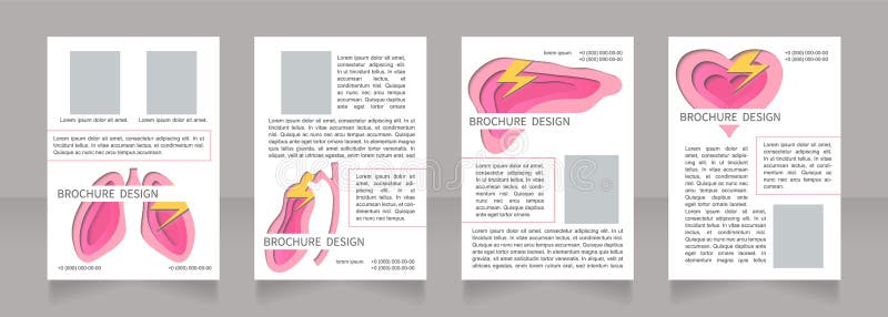 Human Physiology Guideline Blank Brochure Layout Design Stock Vector ...