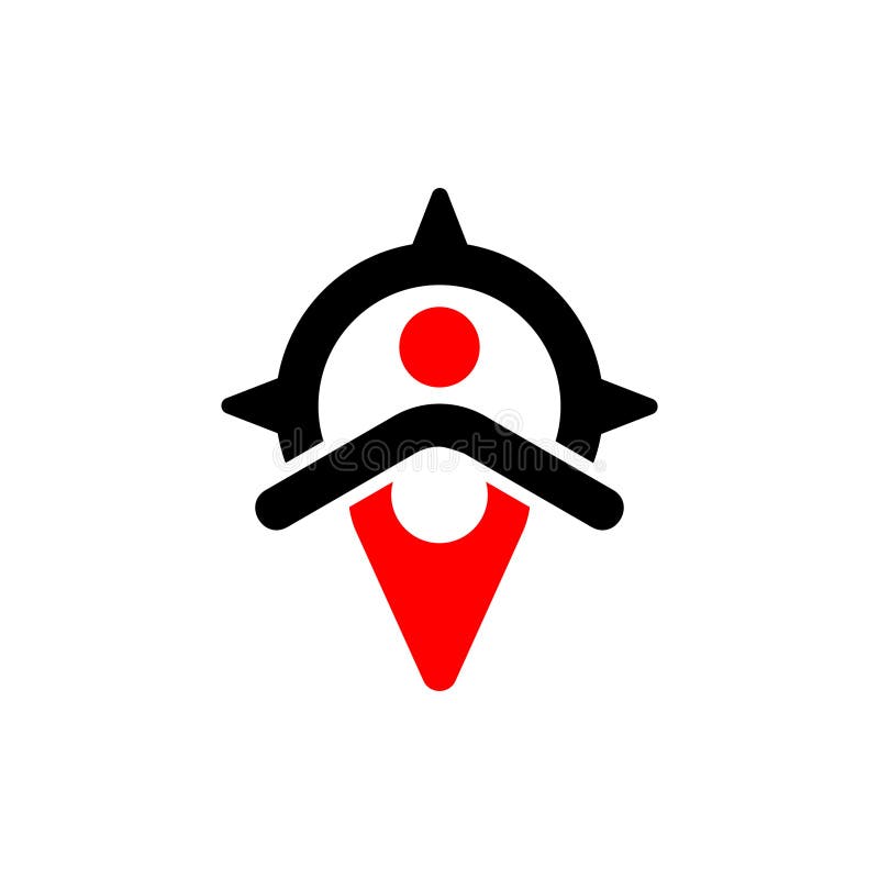 Human Pin Compass Modern Logo, Logo for Community, People, Team ...