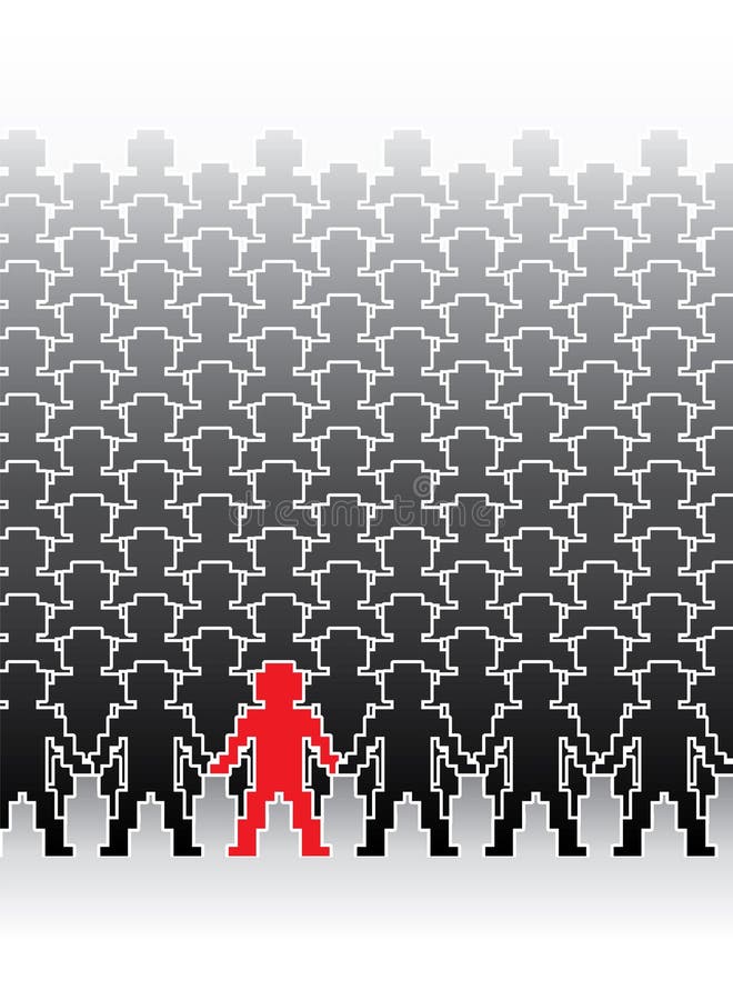 Human pixel figures stock illustration. Illustration of human - 22462520