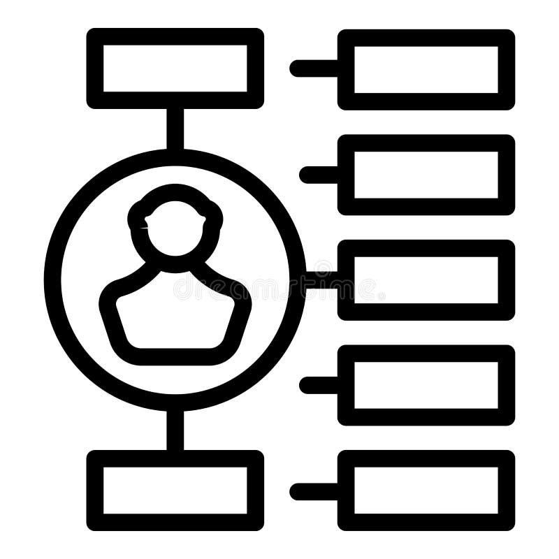 Human Population Icon Outline Vector. Customer Team Stock Illustration ...