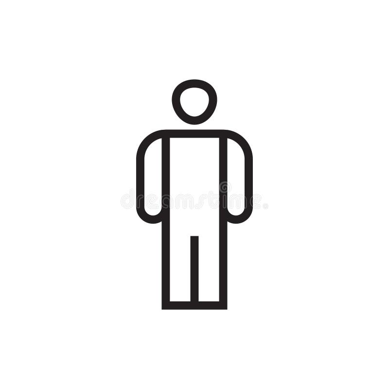 Human Pose Icon Graphic Design Template Vector Stock Vector ...