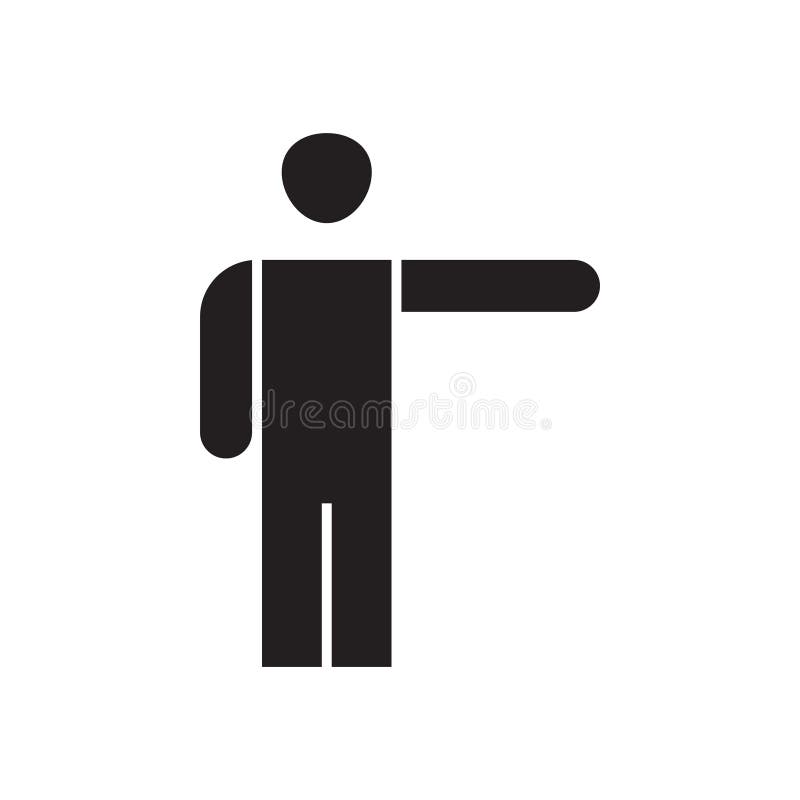 Human Pose Icon Graphic Design Template Vector Stock Vector ...