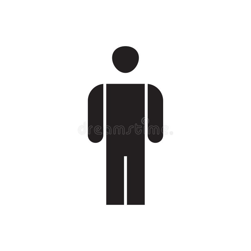 Human Pose Icon Graphic Design Template Vector Stock Vector ...
