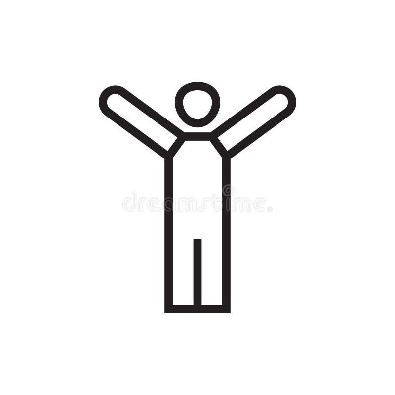 Human Pose Icon Graphic Design Template Vector Stock Vector ...