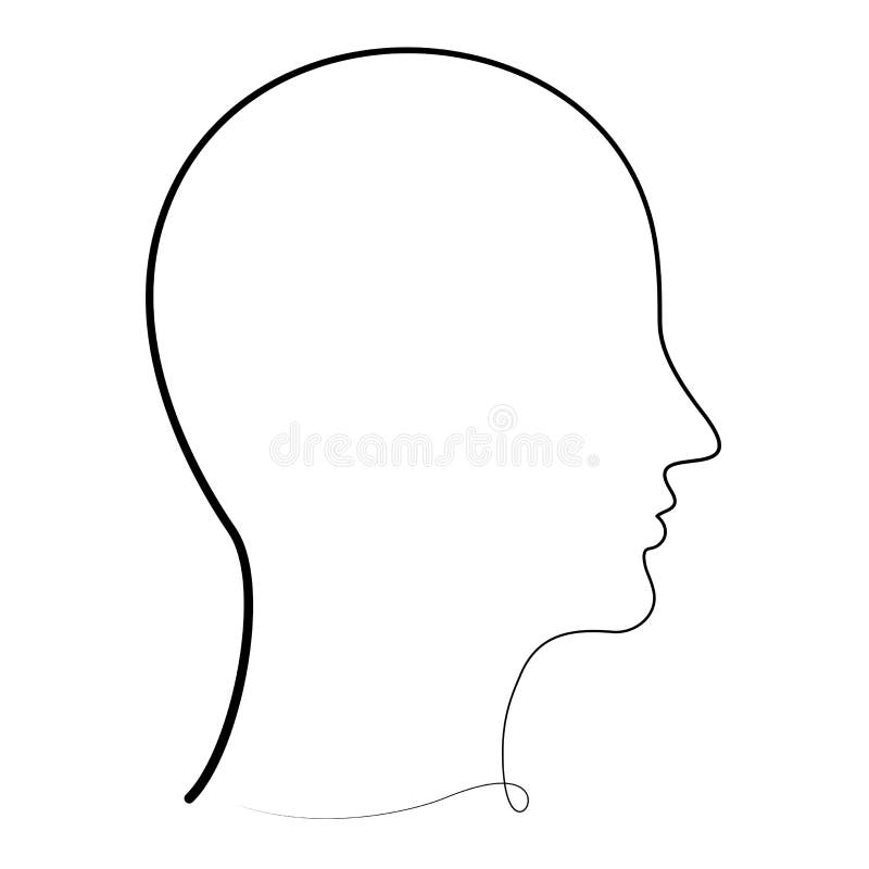 Human profile puzle stock vector. Illustration of flat - 76645996