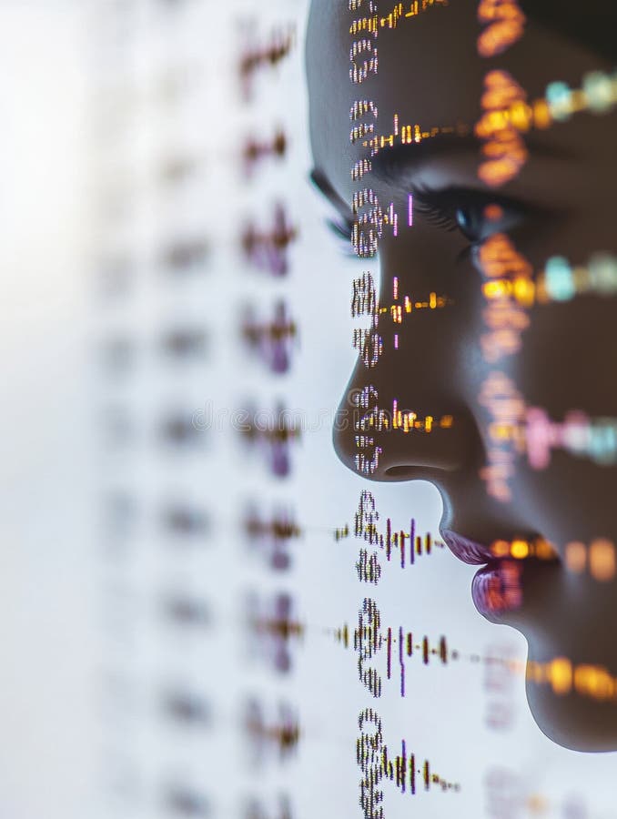 A Human Profile Integrates with Colorful DNA Sequences, Highlighting ...