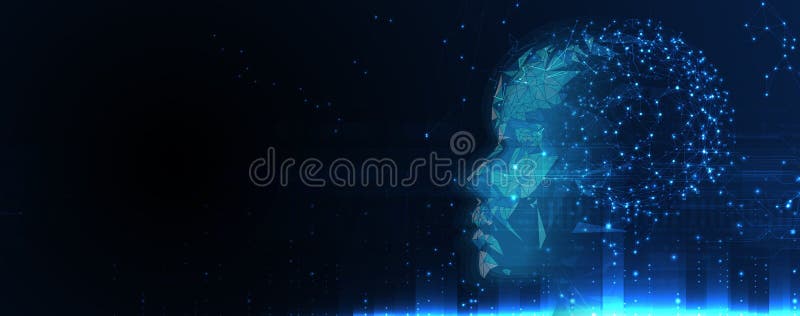 Human Profile Like an Abstract Artificial Intelligence Stock Vector ...