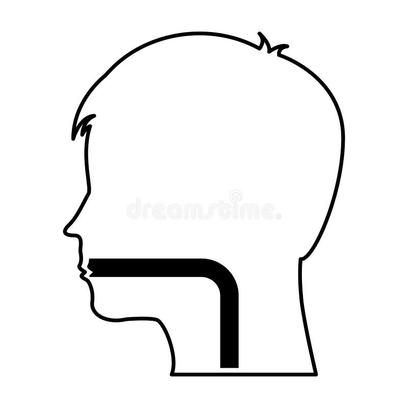Human Profile with Medical Icon Stock Vector - Illustration of anatomy ...