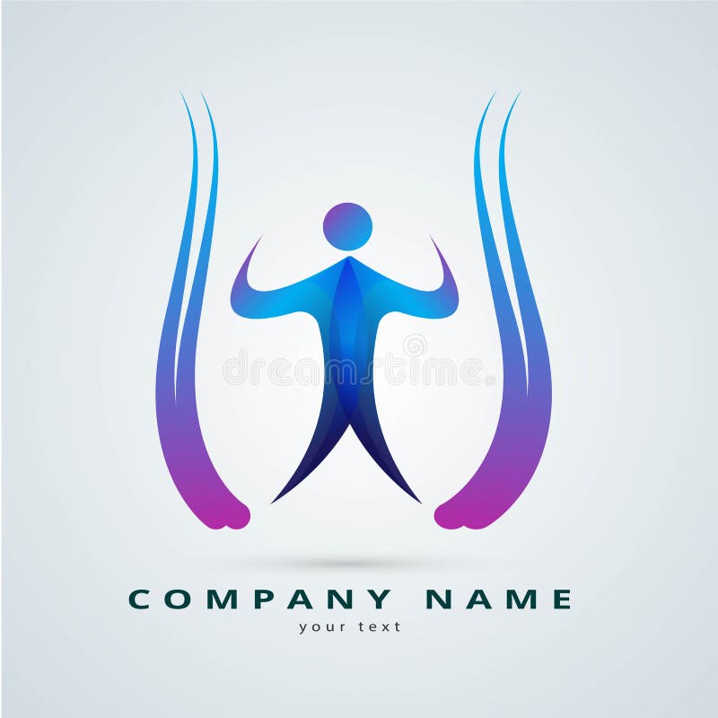 Human Protect logo stock vector. Illustration of drawing - 141406847