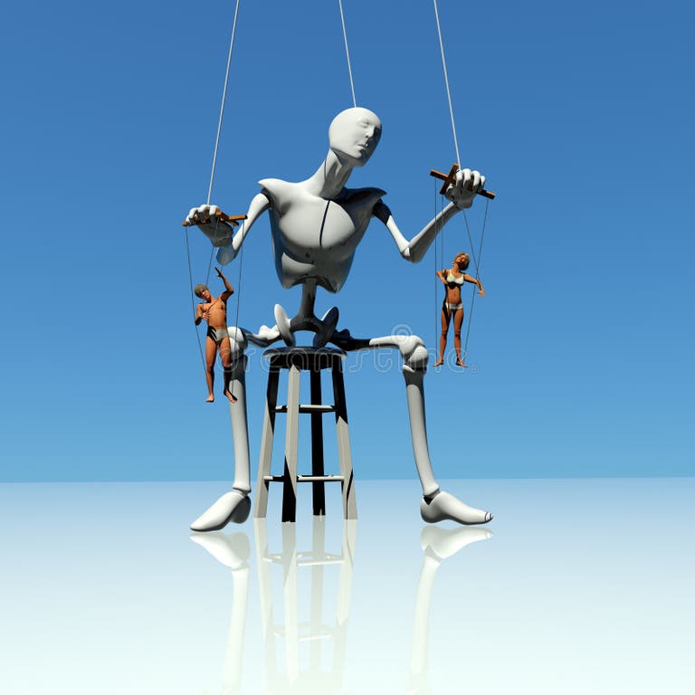 Human free will stock illustration. Illustration of pulling - 69407105