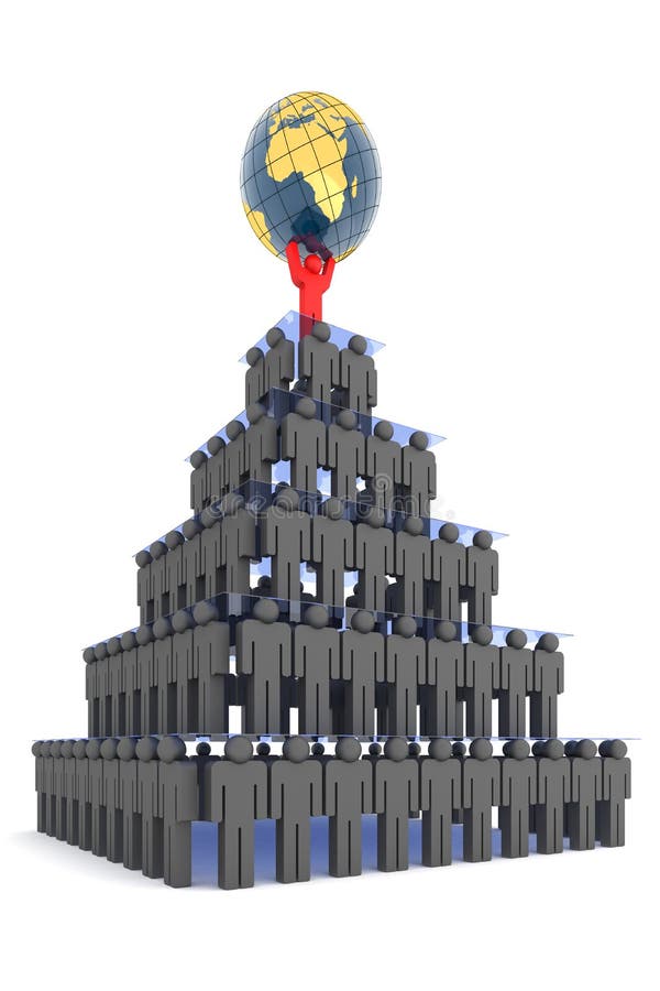 Human pyramid stock illustration. Illustration of corporative - 11396078