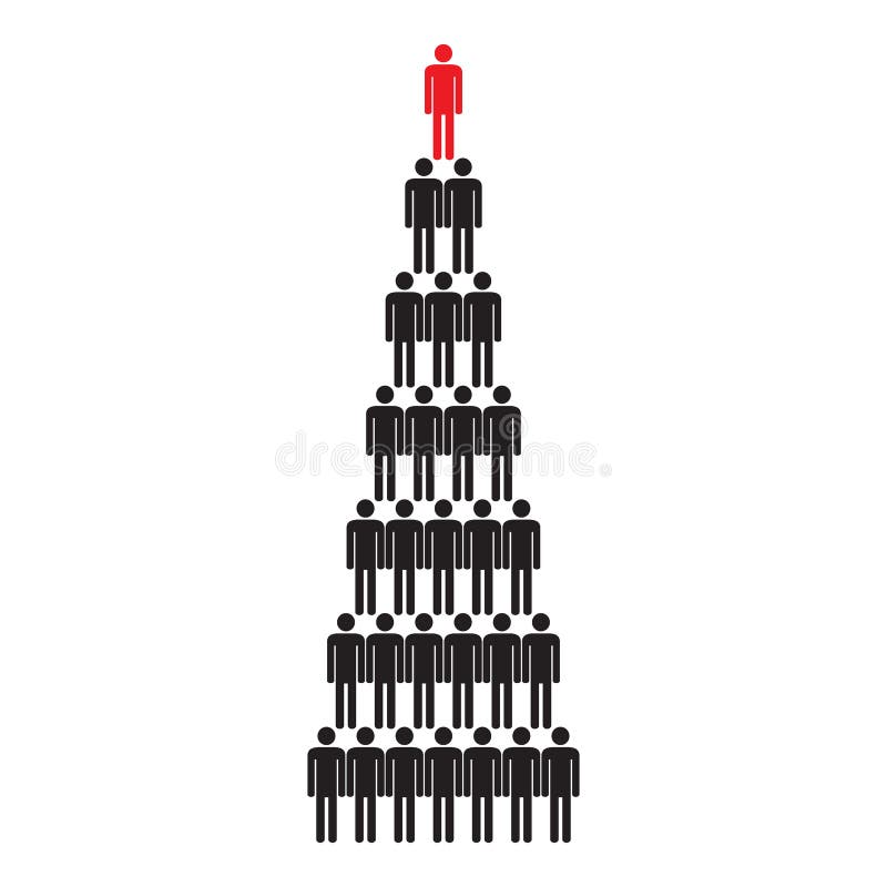 Human pyramid. Icon stock illustration. Illustration of friendship ...