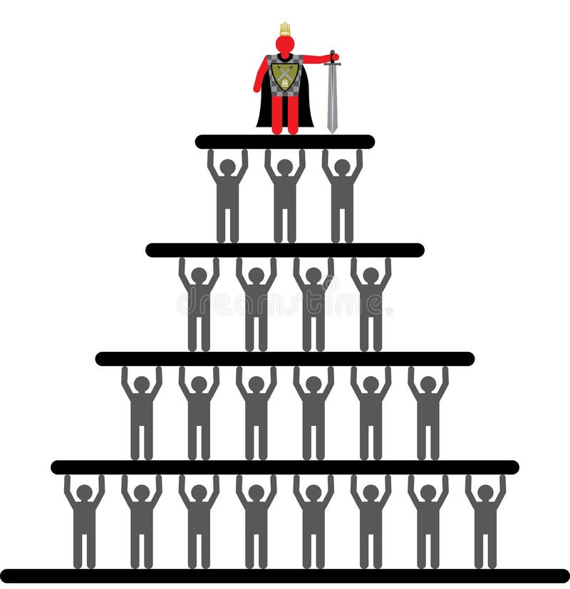 Human pyramid stock vector. Illustration of pyramid, population - 84255743