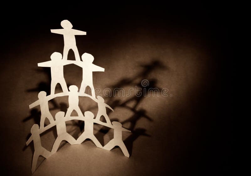Human pyramid stock photo. Image of contacts, partners - 336919436