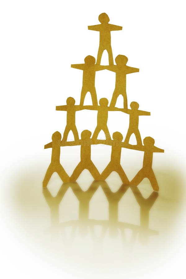 Human pyramid stock photo. Image of partnership, group - 42182766