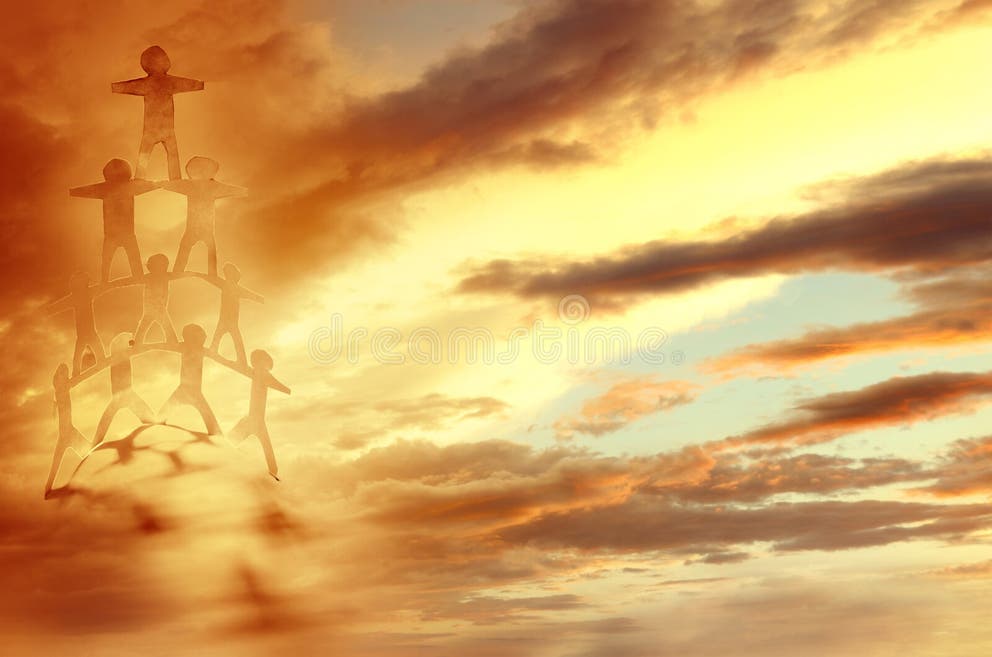 Human pyramid stock photo. Image of partner, human, conceptual - 45148328