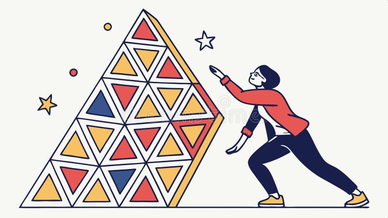 Human Pyramid, Teamwork and Collaboration Metaphor Vector Design ...