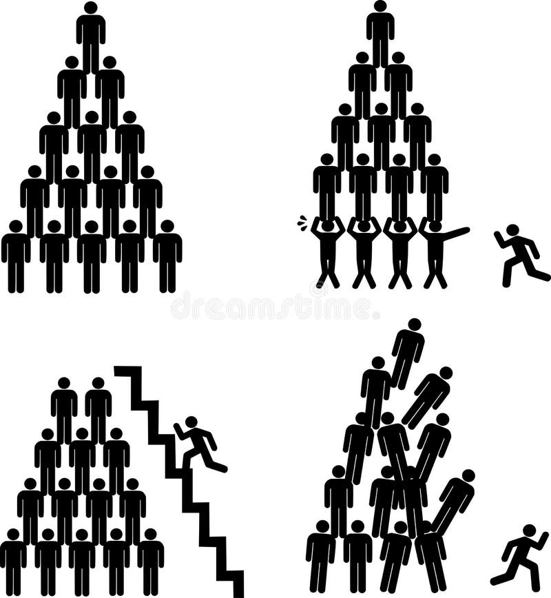 Human pyramids stock vector. Illustration of battery - 48860281
