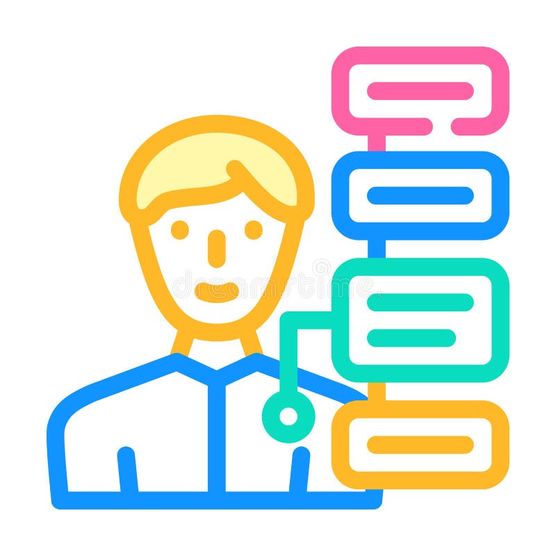 Human Qualities Color Icon Vector Illustration Stock Illustration ...