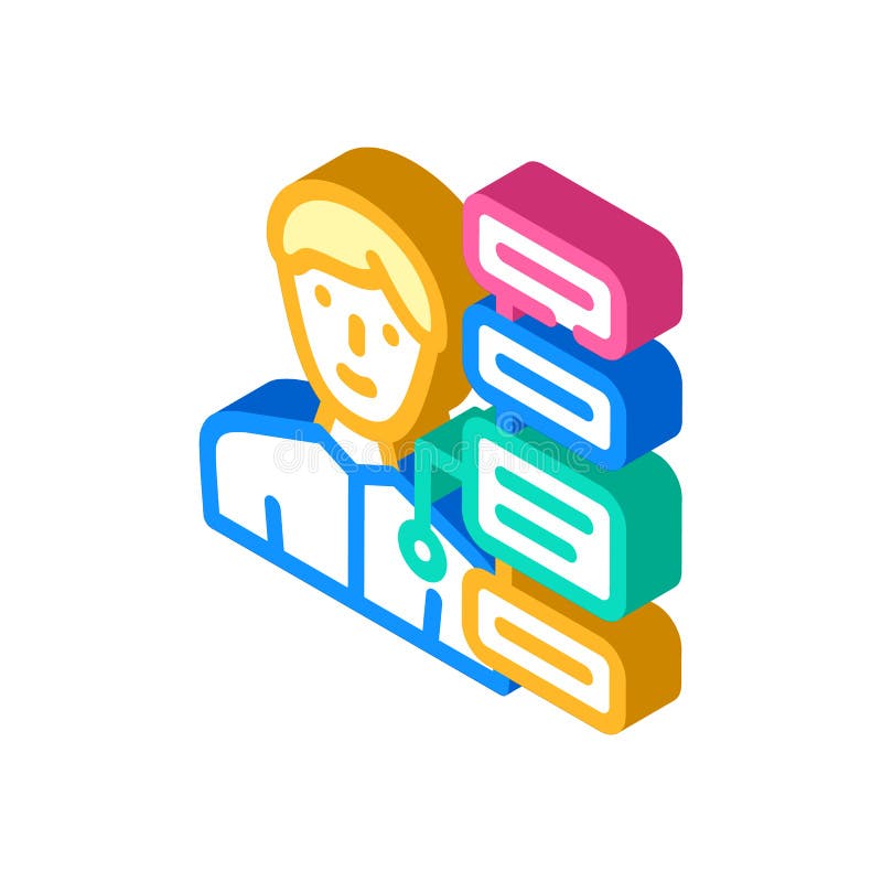 Human Qualities Isometric Icon Vector Illustration Stock Vector ...