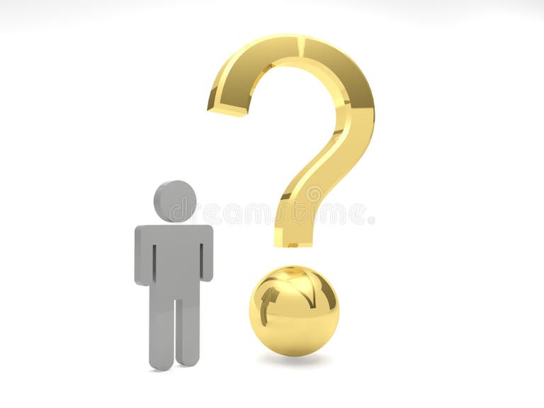 Human and a question stock illustration. Illustration of reasoning ...