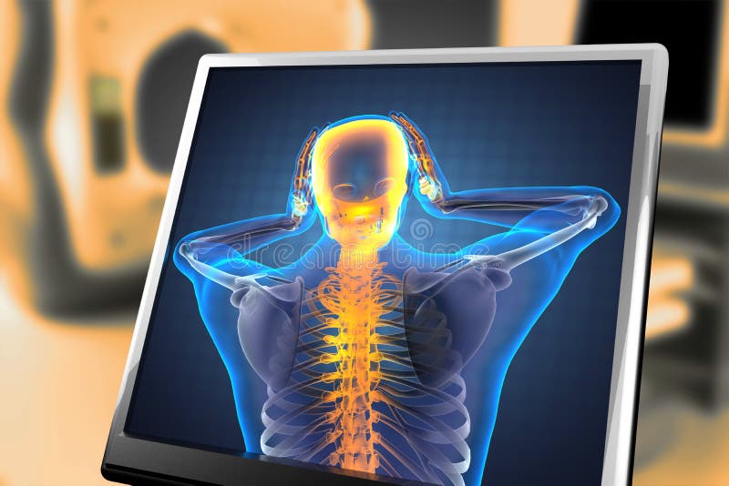 Human radiography scan stock photo. Image of rendered - 60715536