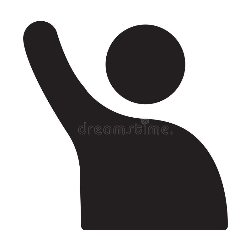 Human Raised Hand Icon Vector for Your Website Design, Logo, App, UI ...
