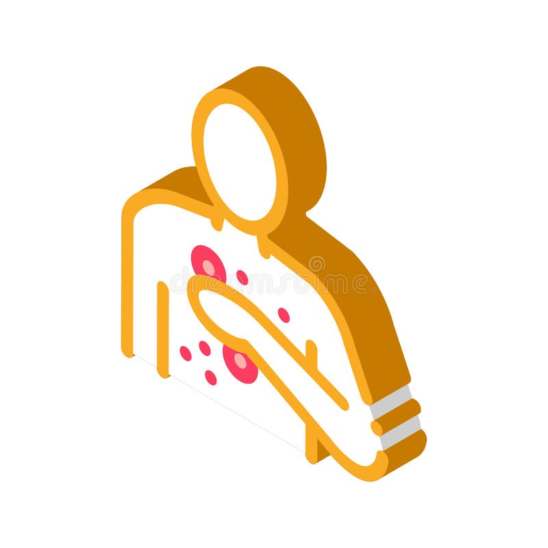 Human Rash Problem Icon Vector Outline Illustration Stock Vector ...