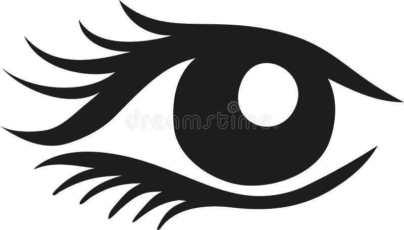 Human real eye stock vector. Illustration of cartoon - 107163666