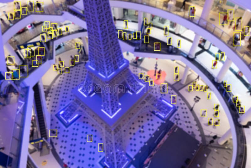 Face Recognition or Face Detection by Deep Learning Concept. Stock ...