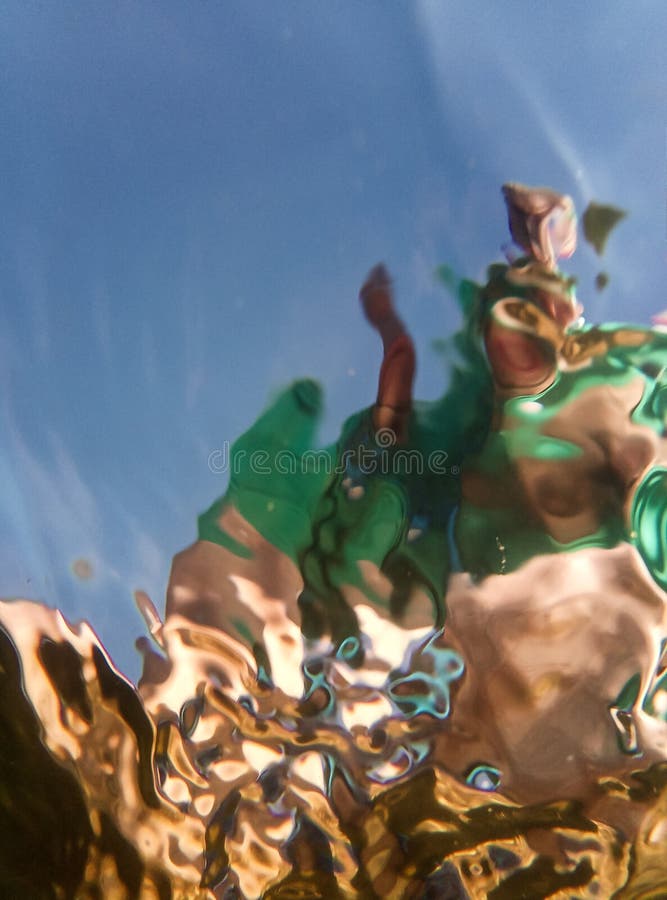 Human Reflection in Water, Latvia Stock Image - Image of scene, color ...