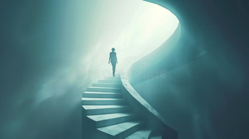 Human Reinvention Process Symbolizing Breakthrough and Personal Rebirth ...