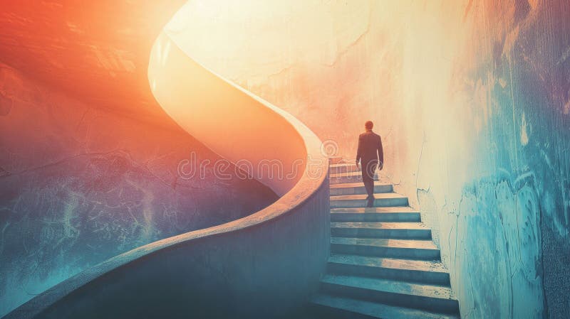 Human Reinvention Process Symbolizing Breakthrough and Personal Rebirth ...