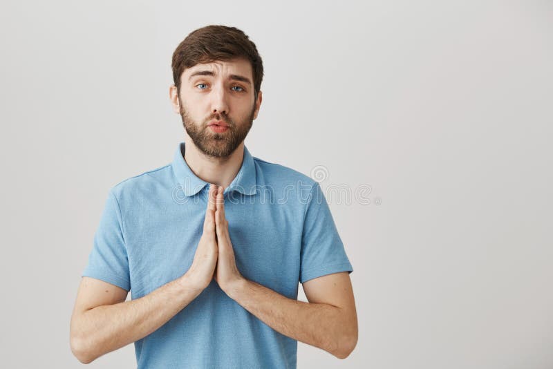 Human Relationship and Body Language Concept. Guy Standing with Hands ... Human Relationship and Body Language Concept. Guy Standing with Hands ...