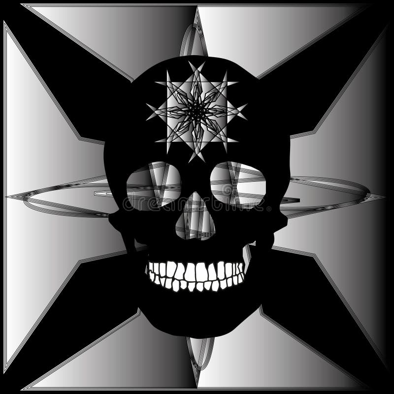 Human Skull Geometry and Design Stock Illustration - Illustration of ...